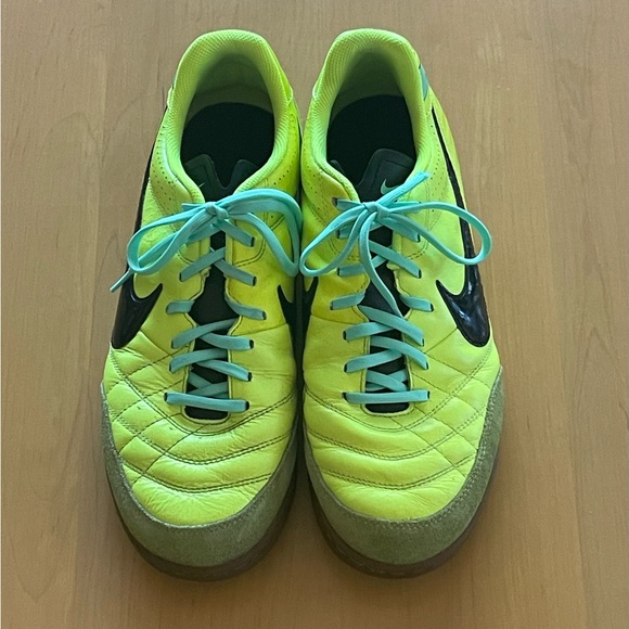 NIKE TIEMPO | Shoes | Nike Mens Athletic Shoes Neon Green And Black ...